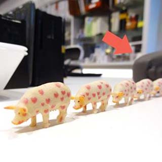 GOOD LUCK MINI HEART PIG | デザイン文具 STYLE DEE.